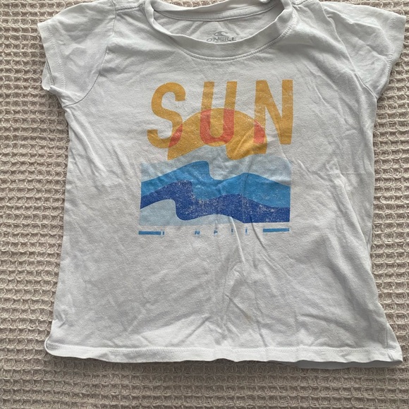 O'Neill | Shirts & Tops | Oneill Kids White Tee With Sun And Wave ...